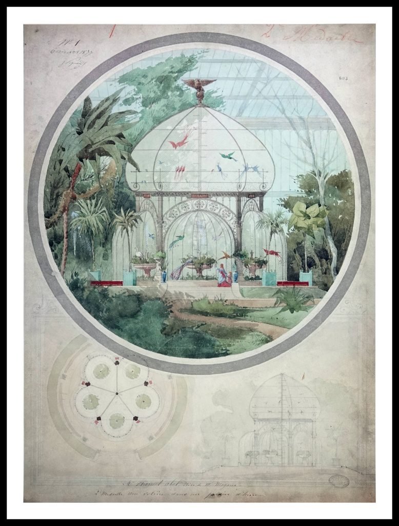 PTR AC01 Aviary in a Winter Garden (Antique Prints) – Decor Arts International